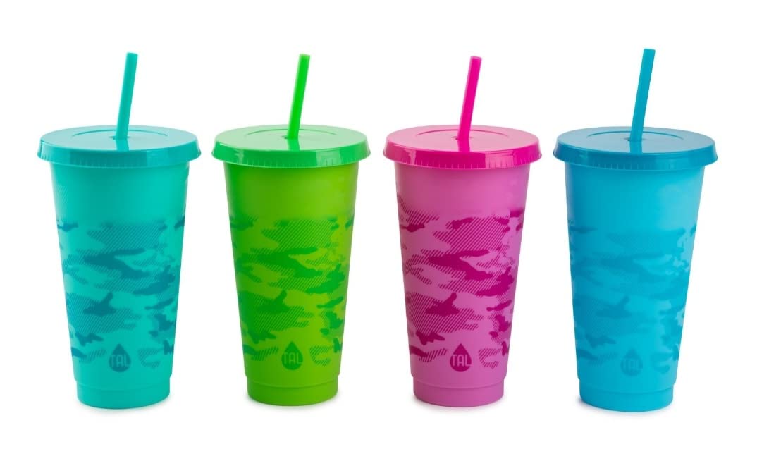 Color Changing Camo Tumbler and Straw Set