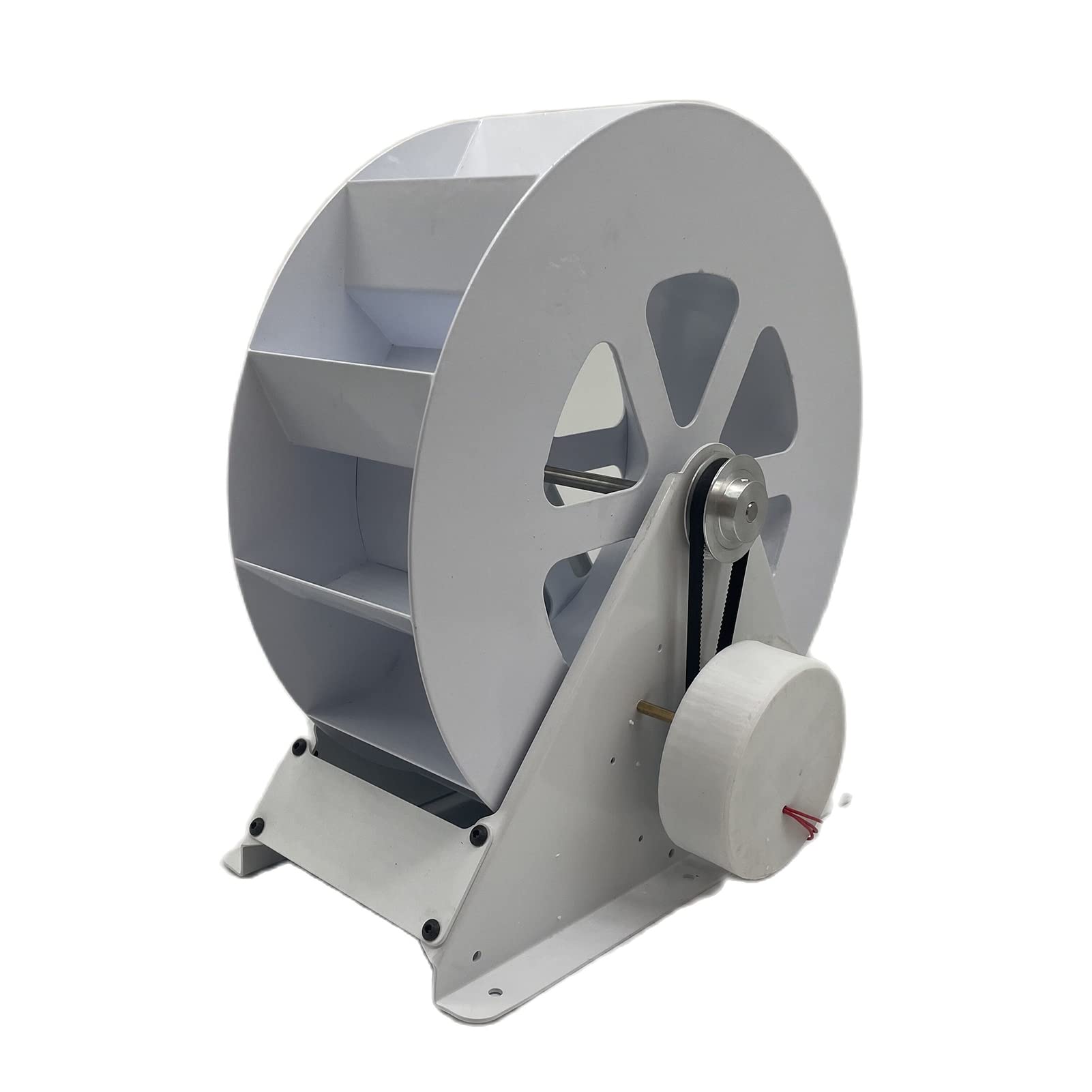 LANGZDHE Hydro Turbine Generator,Waterwheel,Hydroelectric Power Plant,Low-Speed Disc-Type Electricity Generation,Wind and Water Wheel Outdoor-White 50w