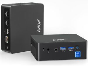 awow mini pc windows 10, 8gb ram 128gb storage mini desktop computer, intel j4115 micro computer support 4k triple screen display, 2.4g/5g wifi, hdmix 2, usb3.0x 2, gigabit ethernet, bluetooth4.2