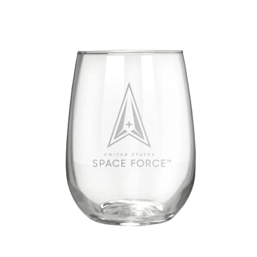 Great American Products United States Space Force Stemless Wine Glass 17oz