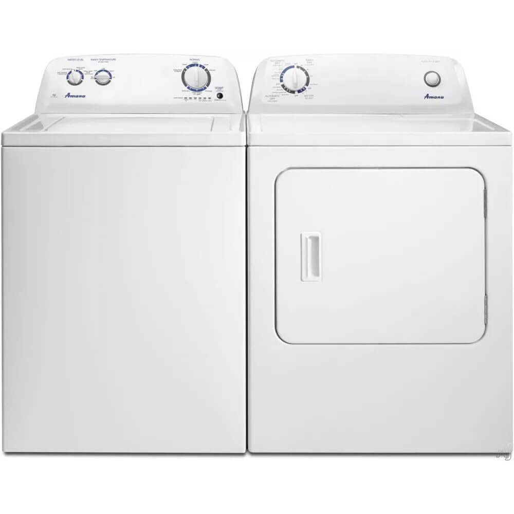 Amana NTW4516PR White Top Load Washer/Dryer Pair - OPEN BOX