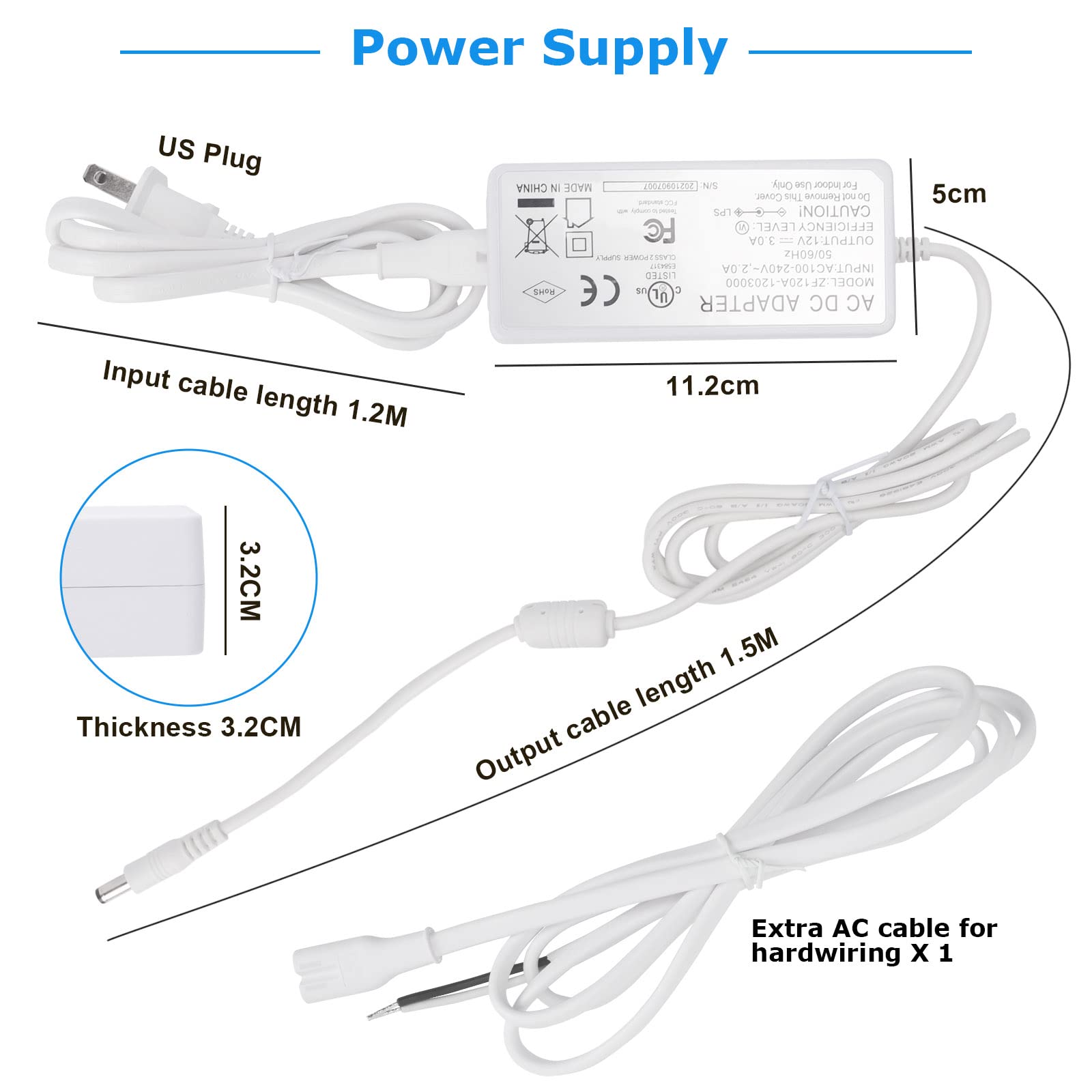 Litever Under Cabinet LED Lighting Kit, Super Bright, 6 PCS 12” Slim Light Bars, 31W 2000 Lumen, Dimmable, Plug or Wired Power Adapter, for Kitchen Cabinets Counter Shelf Workbench (Warm White 3000K)