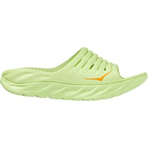 hoka ora recovery slide (unisex) - butterfly/radiant yellow - size m11/w13