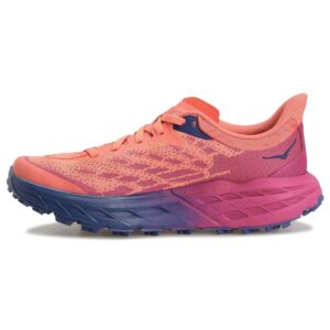 hoka one one women's running shoes, pink, 9 us