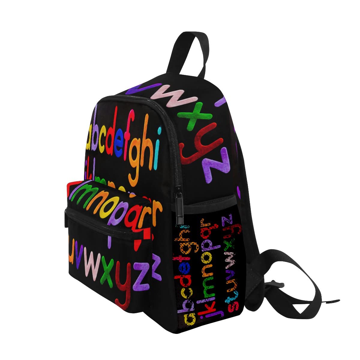 ODAWA Colorful Alphabet Kids Backpack, Toddler Schoolbag Preschool Bag Travel Backpack for Little Boy Girl