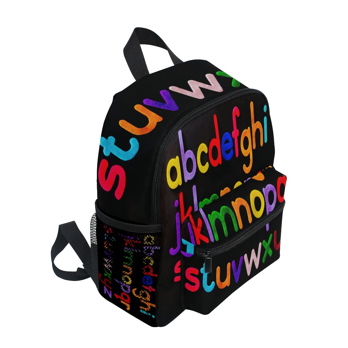 ODAWA Colorful Alphabet Kids Backpack, Toddler Schoolbag Preschool Bag Travel Backpack for Little Boy Girl