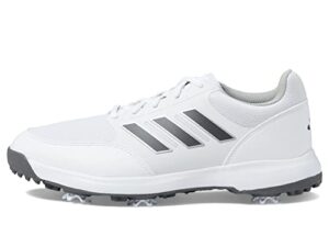 adidas men's tech response 3.0 golf shoes, footwear white/dark silver metallic/silver metallic, 11