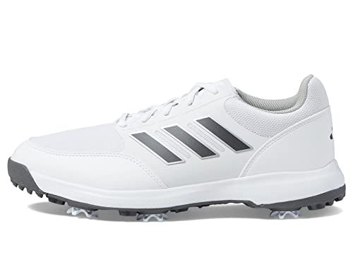 adidas Men's Tech Response 3.0 Golf Shoes, Footwear White/Dark Silver Metallic/Silver Metallic, 11