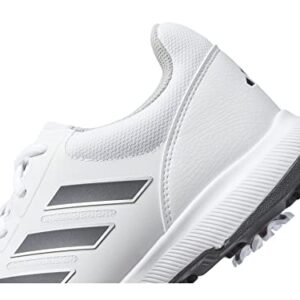 adidas Men's Tech Response 3.0 Golf Shoes, Footwear White/Dark Silver Metallic/Silver Metallic, 11