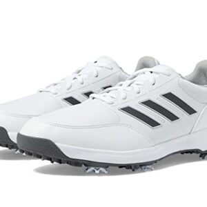 adidas Men's Tech Response 3.0 Golf Shoes, Footwear White/Dark Silver Metallic/Silver Metallic, 11