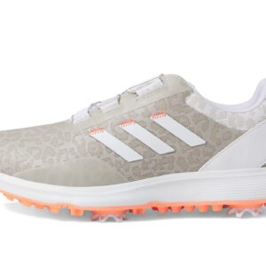 adidas Women's S2G Spikeless BOA 23 Golf Shoes, Footwear White/Coral Fusion, 9