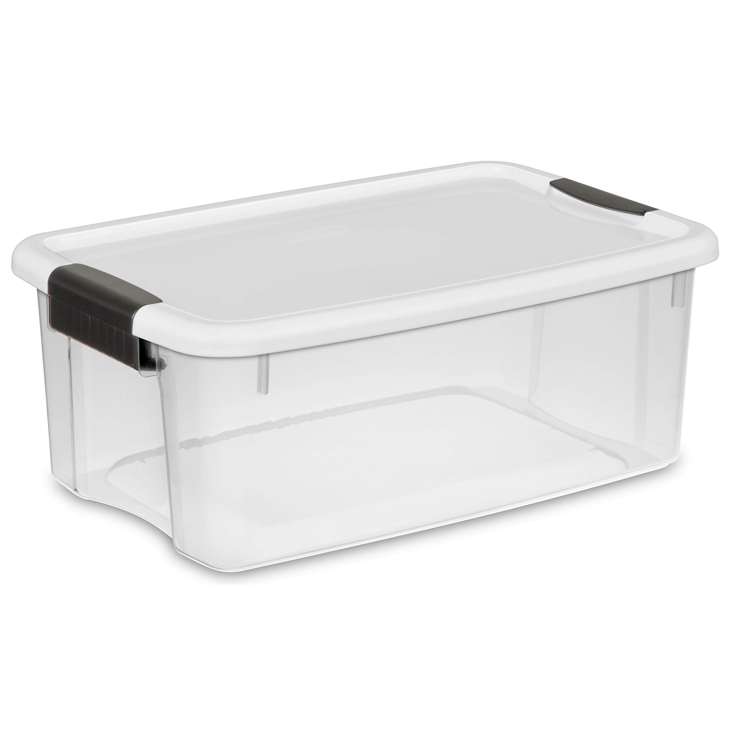 Sterilite 18 Qt and 25 Qt Stackable Storage Bins with Lids (6-Pack)