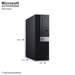 Dell OptiPlex 7070 SFF High Performance Desktop Computer, Intel Six Core i5-9500 up to 4.4GHz, 16G DDR4, 512G SSD, WiFi, BT, 4K Support, DP, HDMI, Win 10 Pro 64 English/Spanish/French(Renewed)