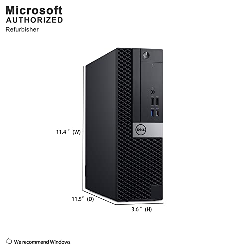 Dell OptiPlex 7070 SFF High Performance Desktop Computer, Intel Six Core i5-9500 up to 4.4GHz, 16G DDR4, 512G SSD, WiFi, BT, 4K Support, DP, HDMI, Win 10 Pro 64 English/Spanish/French(Renewed)