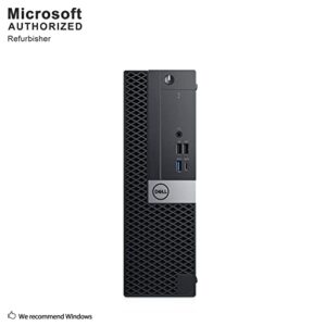 Dell OptiPlex 7070 SFF High Performance Desktop Computer, Intel Six Core i5-9500 up to 4.4GHz, 16G DDR4, 512G SSD, WiFi, BT, 4K Support, DP, HDMI, Win 10 Pro 64 English/Spanish/French(Renewed)