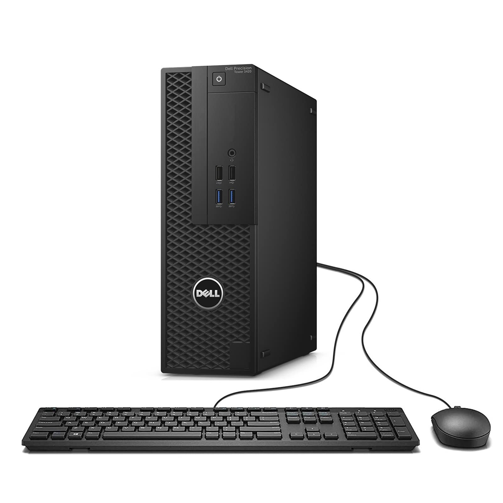 Dell Precision 3420 SFF High Performance Desktop Computer, Intel Quad Core i5-6500 up to 3.6GHz, 8G DDR4, 512G SSD, WiFi, BT, 4K Support, DP, HDMI, Win 10 Pro 64 English/Spanish/French(Renewed)