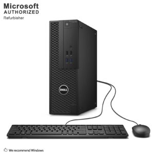 Dell Precision 3420 SFF High Performance Desktop Computer, Intel Quad Core i5-6500 up to 3.6GHz, 8G DDR4, 512G SSD, WiFi, BT, 4K Support, DP, HDMI, Win 10 Pro 64 English/Spanish/French(Renewed)