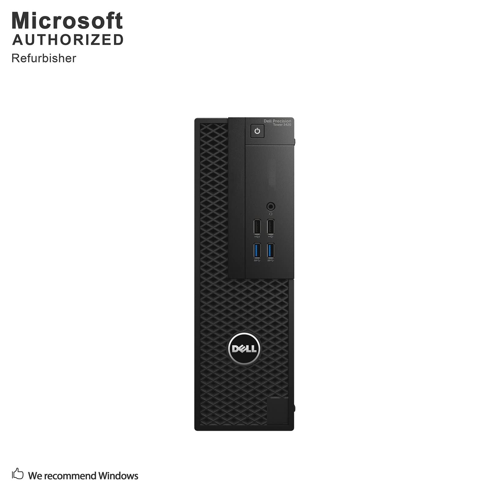 Dell Precision 3420 SFF High Performance Desktop Computer, Intel Quad Core i5-6500 up to 3.6GHz, 8G DDR4, 512G SSD, WiFi, BT, 4K Support, DP, HDMI, Win 10 Pro 64 English/Spanish/French(Renewed)