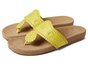 jack rogers jacks comfort sandal lemon/lemon 8 m