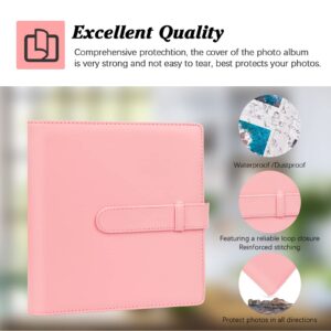 256 Photos Album for Fujifilm Instax Mini Camera/Polaroid 2”x3” Pictures, 2x3 Photo Album Book for Fujifilm Instax Mini 11 12 evo 9 90 70 40 8 Instant Camera & Instax Mini Instant Film (Pink)