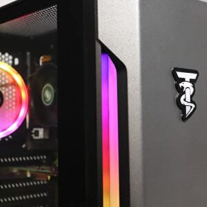 ViprTech Snowstorm Gaming PC Desktop Computer - AMD Ryzen 3 2200G, AMD Radeon Vega 8 Graphics, 8GB DDR4 RAM, 128GB M.2 SSD, 500GB HDD, WiFi, RGB, Windows 10 Pro, 1 Year Warranty, USA Built