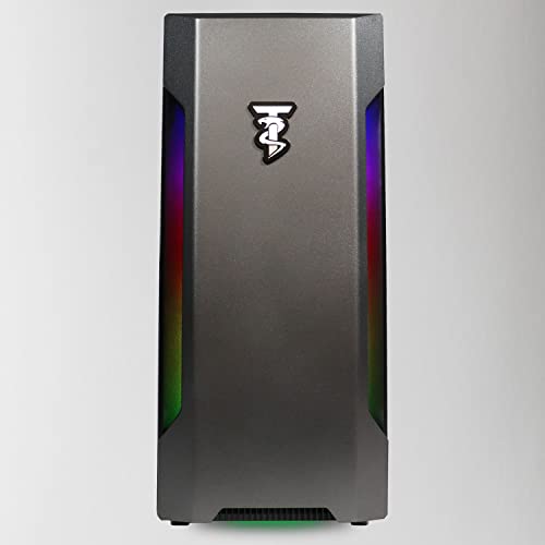 ViprTech Snowstorm Gaming PC Desktop Computer - AMD Ryzen 3 2200G, AMD Radeon Vega 8 Graphics, 8GB DDR4 RAM, 128GB M.2 SSD, 500GB HDD, WiFi, RGB, Windows 10 Pro, 1 Year Warranty, USA Built