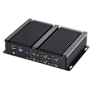 hunsn industrial computer, ipc, fanless mini pc, windows 11 pro or linux ubuntu, intel i7 7510u 7560u, im07, gpio, watchdog, wol, sim slot, 2 x lan, 6 x com, 32g ddr4 ram, 1tb nvme ssd