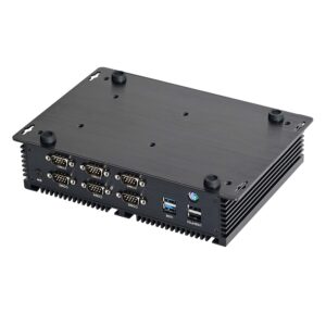 HUNSN Industrial Computer, IPC, Fanless Mini PC, Windows 11 Pro or Linux Ubuntu, Intel I7 7510U 7560U, IM07, GPIO, Watchdog, WOL, SIM Slot, 2 x LAN, 6 x COM, 32G DDR4 RAM, 1TB NVME SSD