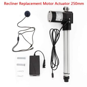 NeNchengLi 24V Electric Recliner Motor Linear Actuator Kit Electric Recliner Motor Replacement kit Parts Sofa Recliner Lift Chair Motor Actuator 250mm Stroke Lengh