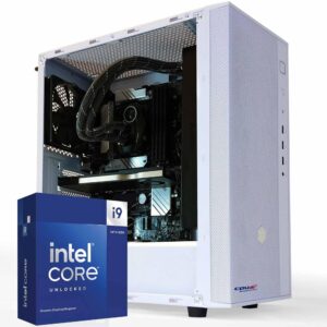 cpu solutions vidcore editing pc. hd 4k, 8k, 3d modeling computer video workstation i9-14900kf, 6.0ghz 24-core, 2tb nvme ssd, quadro rtx a4000, win 11 pro (cev-8530-rtx a4000 w/16gb 128gb ddr4)