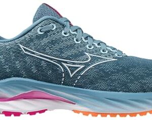 Mizuno Women's Wave Inspire 19 Running Shoe, Provincial Blue/White, 9