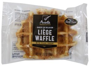 avieta belgian pearl sugar waffles, 12 individually packed 3.17 ounce