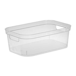 sterilite bin storage clear small 13228608