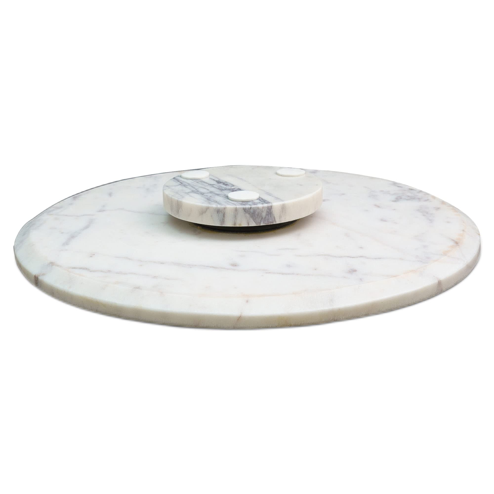 Marble Lazy Susan, White (GA-70120-IH)