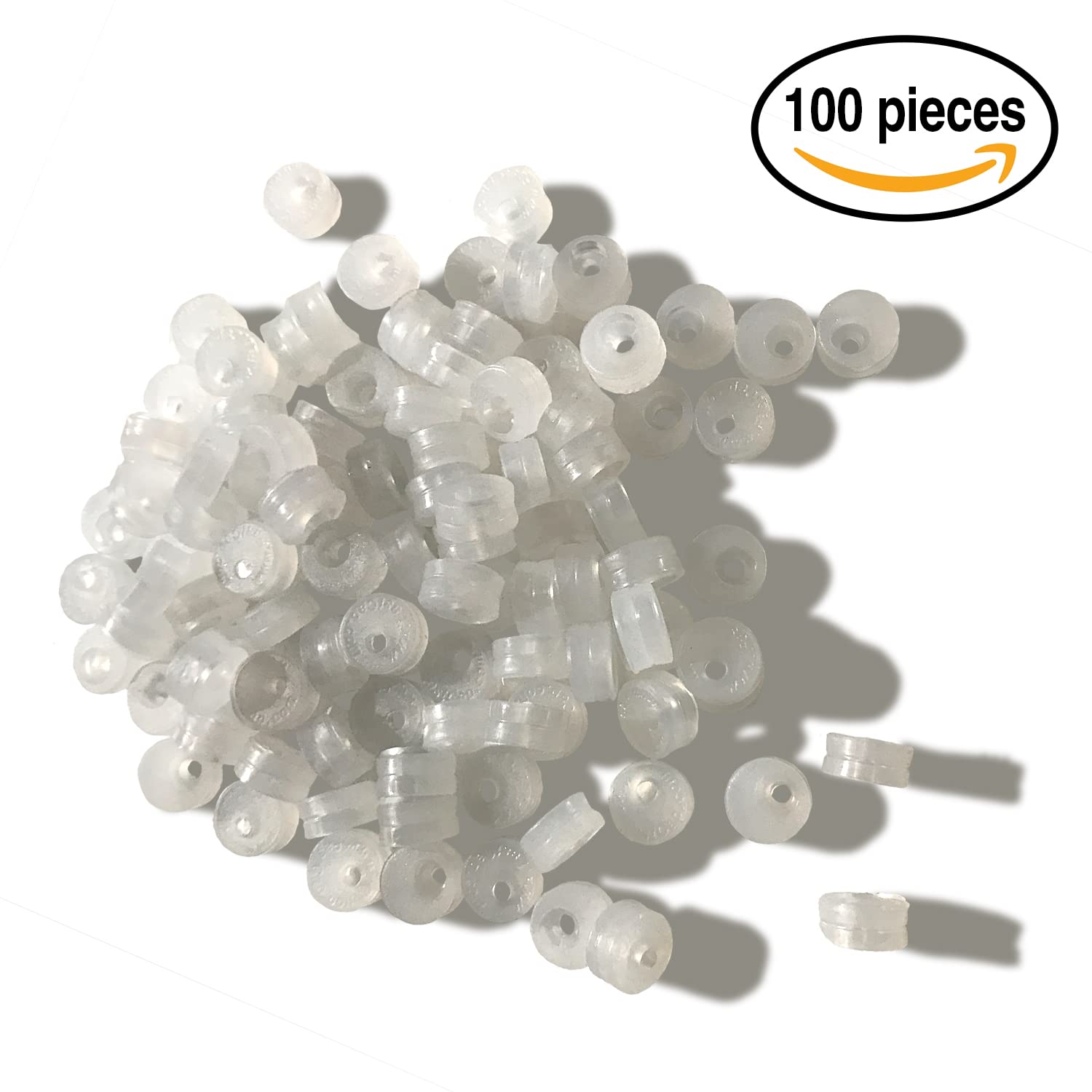 FastCap Euro Door Stop for Inset Doors Clear No Screws (Bulk 100 Count)