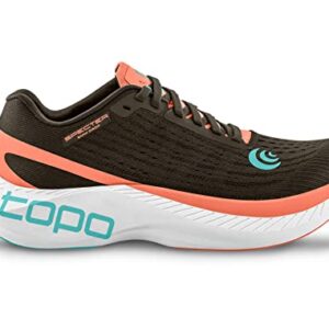 Topo Athletic Women's Specter Comfortable Lightweight 5MM Drop Road Running Shoes, Athletic Shoes for Road Running, Espresso/Peach, Size 8.5