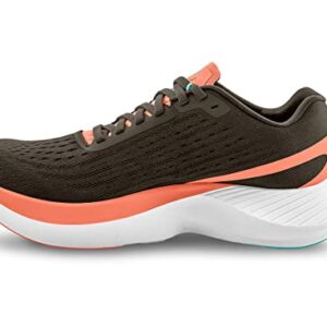 Topo Athletic Women's Specter Comfortable Lightweight 5MM Drop Road Running Shoes, Athletic Shoes for Road Running, Espresso/Peach, Size 8.5