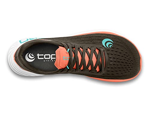 Topo Athletic Women's Specter Comfortable Lightweight 5MM Drop Road Running Shoes, Athletic Shoes for Road Running, Espresso/Peach, Size 8.5