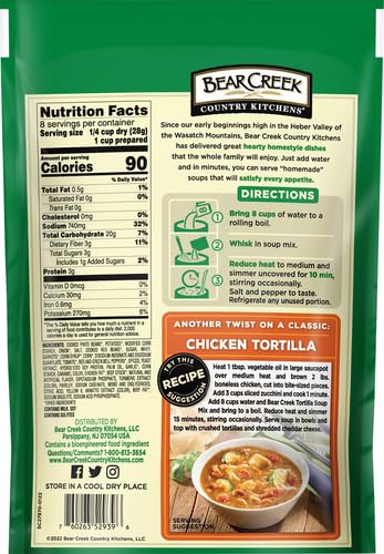 Bear Creek Soup Mix, Tortilla, 7.9 Ounce