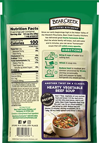 Bear Creek Soup Mix, Vegetable Beef, 8.1 Ounce