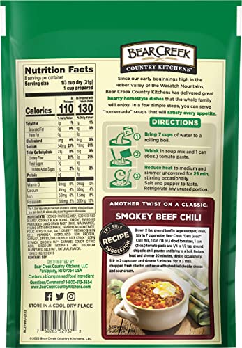 Bear Creek Soup Mix, Darn Good Chili, 8.8 Ounce