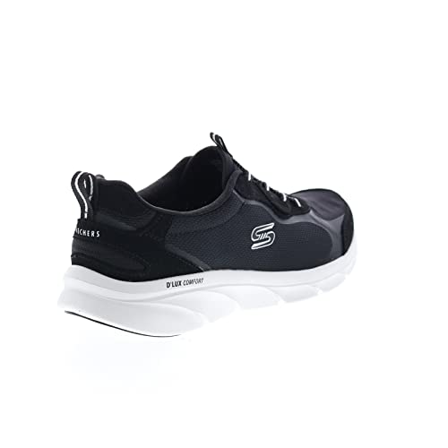 Skechers Women's Relaxed FIT: D'LUX Comfort - Bliss Galore, Black/White, Size 7 M