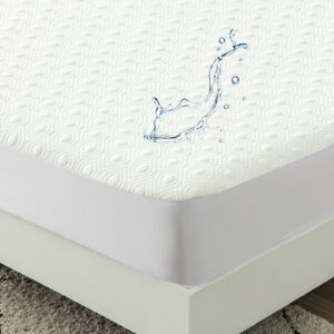 Waterproof RV Bunk Mattress Protector for 30 x 75 Narrow Twin or Camper Bed Cooling Bamboo Viscose Jacquard Cot Size Matress Cover