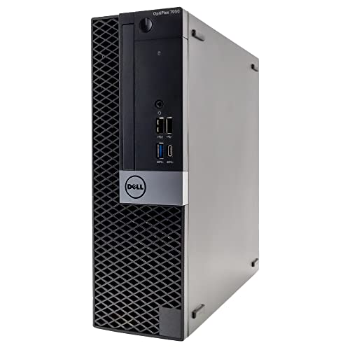 Dell 7050 Optiplex Optiplex Desktop Computer PC, Intel Quad-Core i5, 500GB SSD Storage, 16GB DDR4 RAM, Windows 10 Pro, DVD, WiFi, 24in Monitor, Wireless Keyboard and Mouse (Renewed)