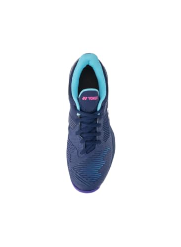 YONEX Women's Sonicage 2 All-Court Tennis Shoes, Navy/Blue Purple (US Size 9.5)