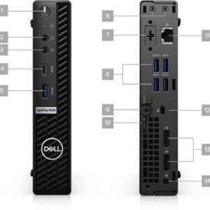 Dell OptiPlex 5000 5090 Micro Tower Desktop (2021) | Core i5-512GB SSD - 16GB RAM | 6 Cores @ 3.8 GHz - 10th Gen CPU Win 11 Pro (Renewed)