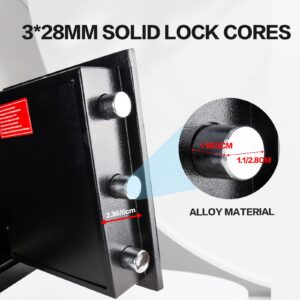 2.5 Cub Security Business Safe and Lock Box with Digital Keypad,Drop Slot Safes with Front Load Drop Box for Money and Mail,Business