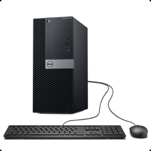 dell optiplex 7060 tower high performance business desktop computer, intel six core i7-8700 up to 4.6ghz, 32g ddr4, 512g ssd, wifi, bt, 4k support, dp, windows 10 pro 64 en/sp/fr(renewed)