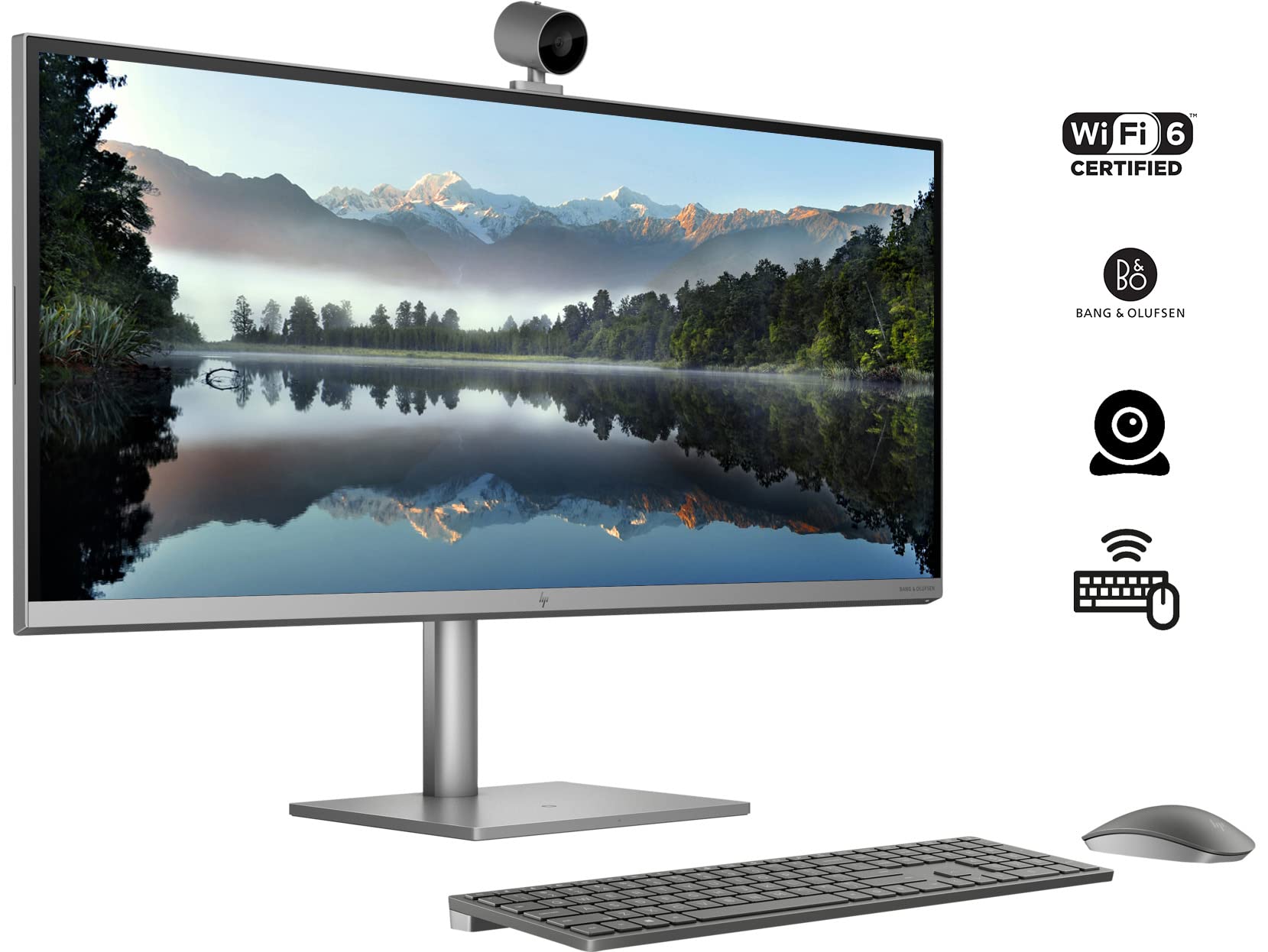 HP 2022 Newest Envy All-in-One Desktop, 34" WUHD Display, Intel Core i7-11700, GeForce RTX 3060, 16GB RAM, 1TB SSD, Wi-Fi 6, HDMI, Thunderbolt 4, RJ-45, Webcam, Wireless KB&Mouse, Windows 11 Home