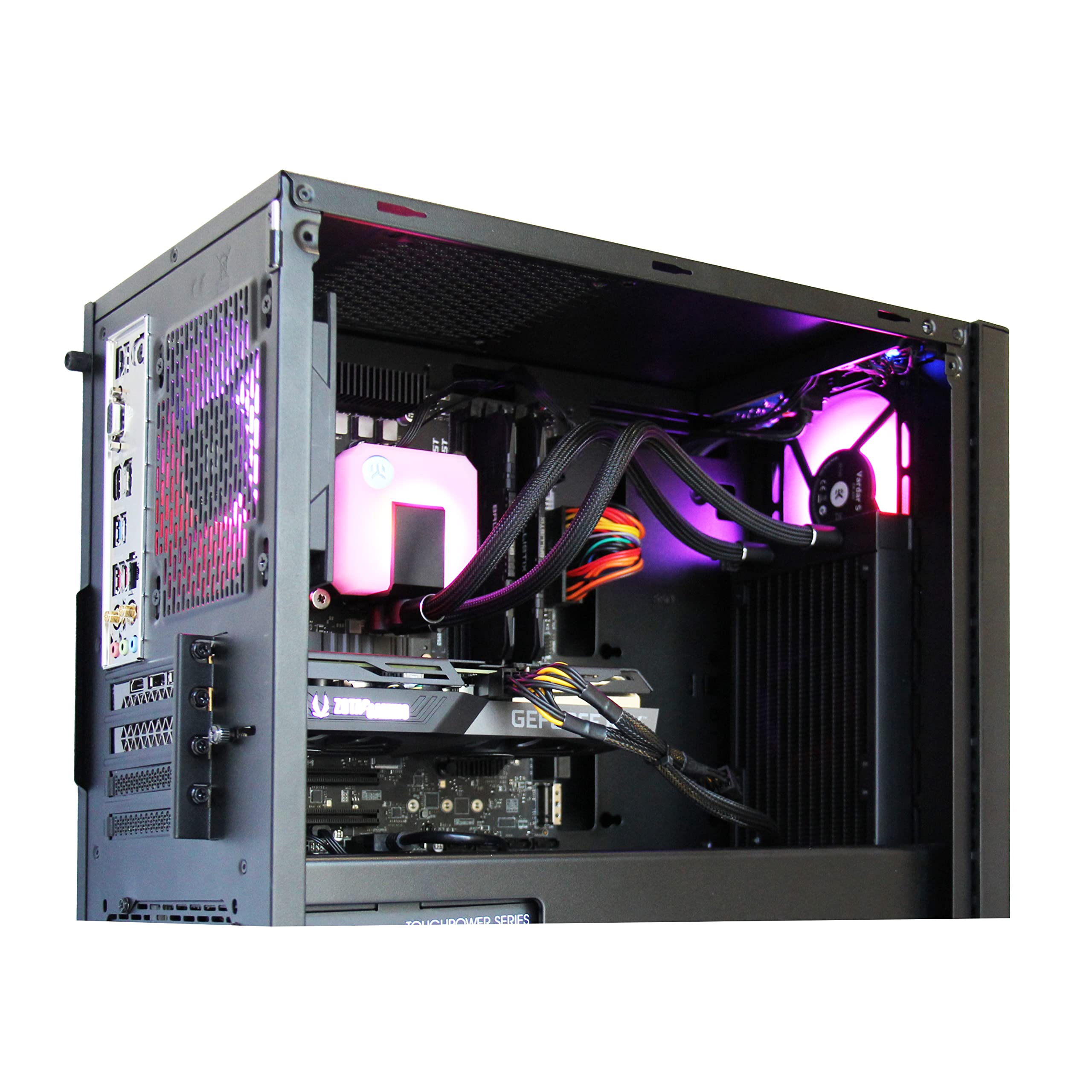 ZOTAC Gaming MEK Hero G1 I1736KFT Liquid Cooling Gaming PC Desktop Intel 11th Gen Core i7 11700KF, GeForce RTX 3060 Ti 8GB, 16GB 3200 MHz DDR4, 1TB M.2 NVMe SSD, RGB ‎- GH3060TI170KF01BL-U-W2B